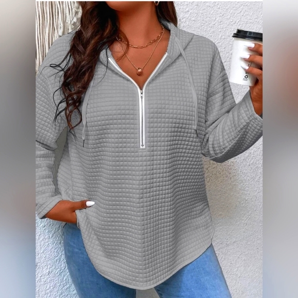 SHEIN | Tops | Grey Hoodie | Poshmark